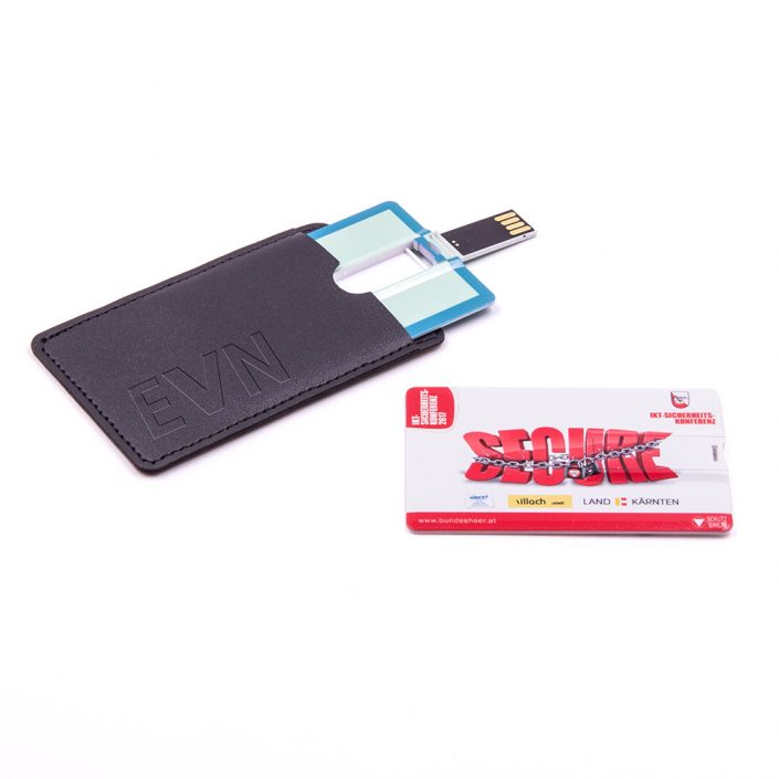 USB Card Leather Wallet - USB Flash 24